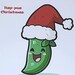 Funny Christmas Card 'hap-pea Christmas' Laughing Cartoon Pea Pod in ...
