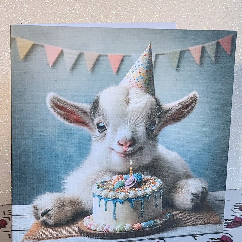 Goat Birthday Card - Etsy
