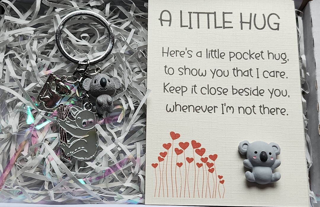 Koala Bear Gift Box With Koala Bear Keyring & Koala Bear Pocket Hug on ...