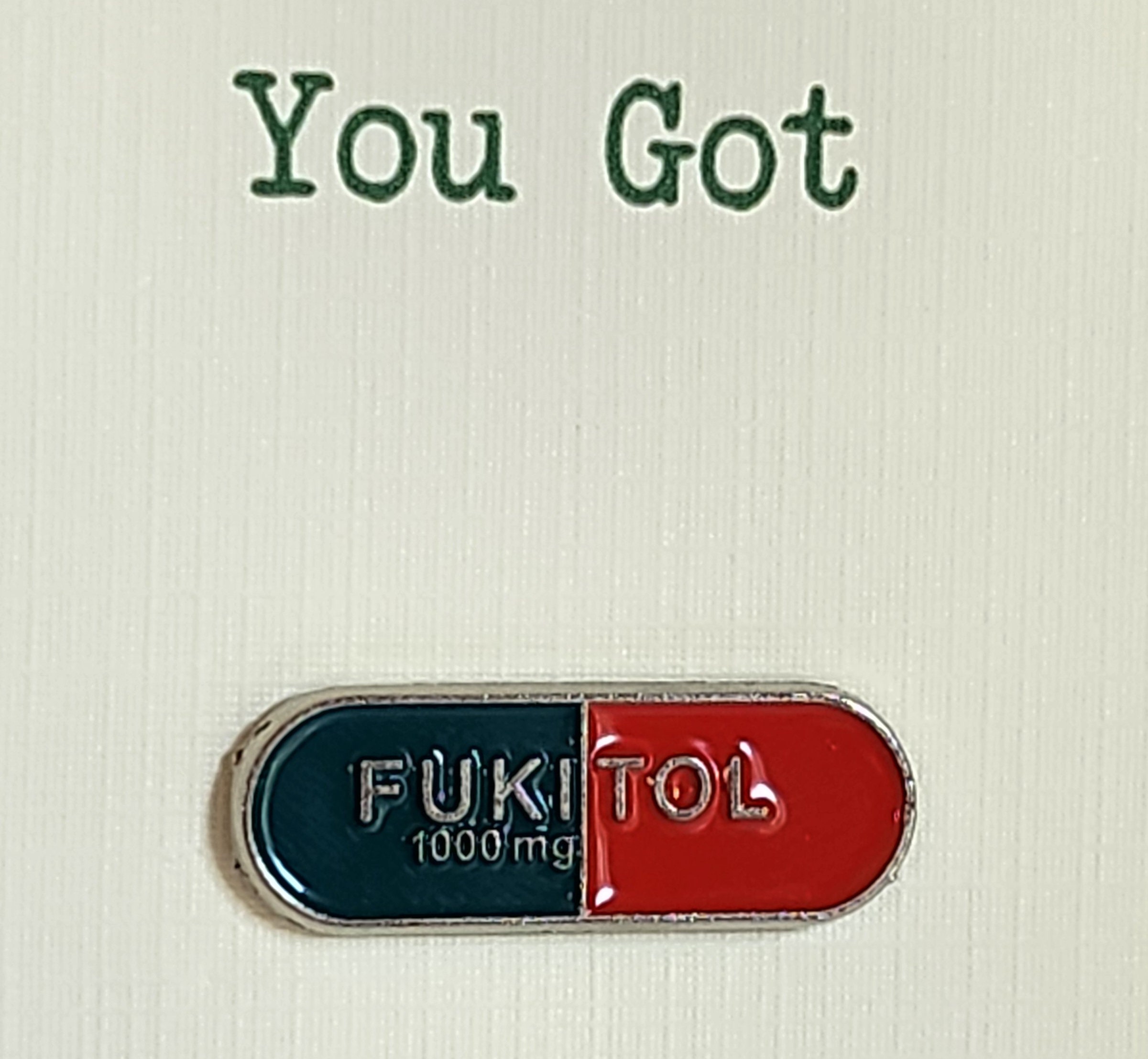 Positive Affirmation Enamel Pin Badge 'fukitol' You Got This on Gift ...