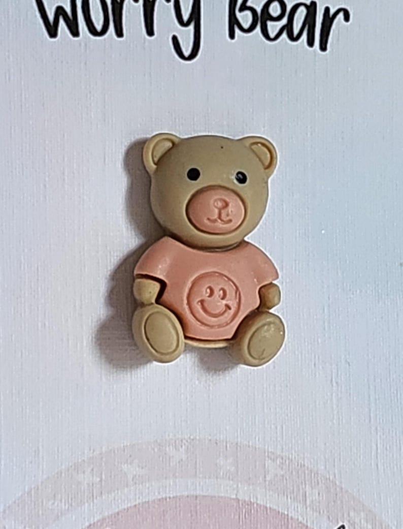 Worry Bear 3d Teddy Bear Pocket Hug on Gift Card 'take the Worries From ...