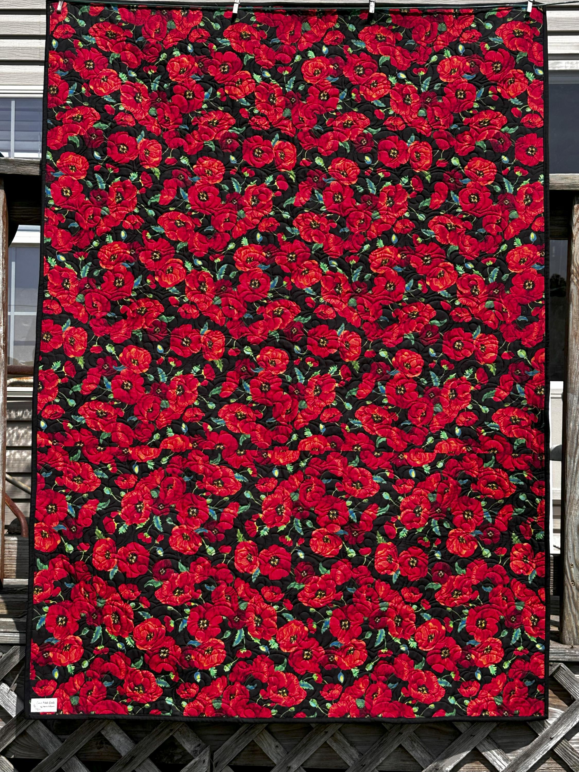 Poppy Dreams Quilted Throw or Wall Hanging - Etsy