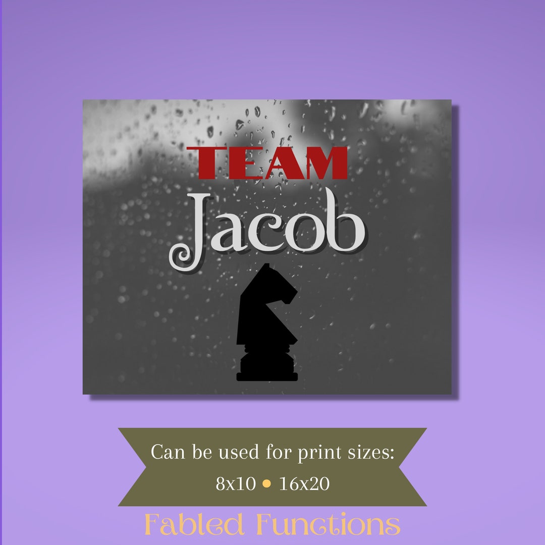 Twilight: Team Jacob Sign, Instant Digital Download - Etsy