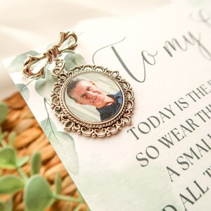 Groom Memorial Pin - Groom Buttonhole Charm - Groom Memory Pin - Loved ...