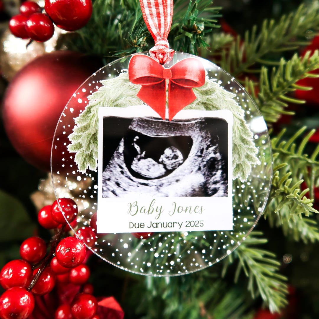 Baby Scan Christmas Bauble First Christmas Christmas Bauble Baby ...