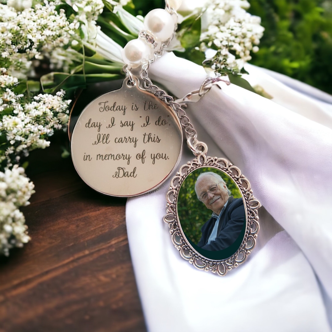Memorial Photo Bouquet Charm: Personalized Bridal Keepsake - Etsy