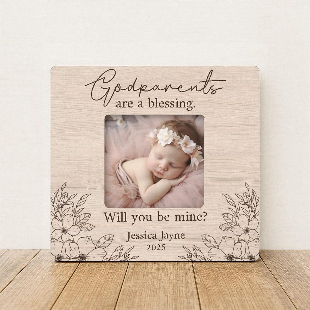 Godparents Proposal Gift- Godparents Photo Frame - Etsy