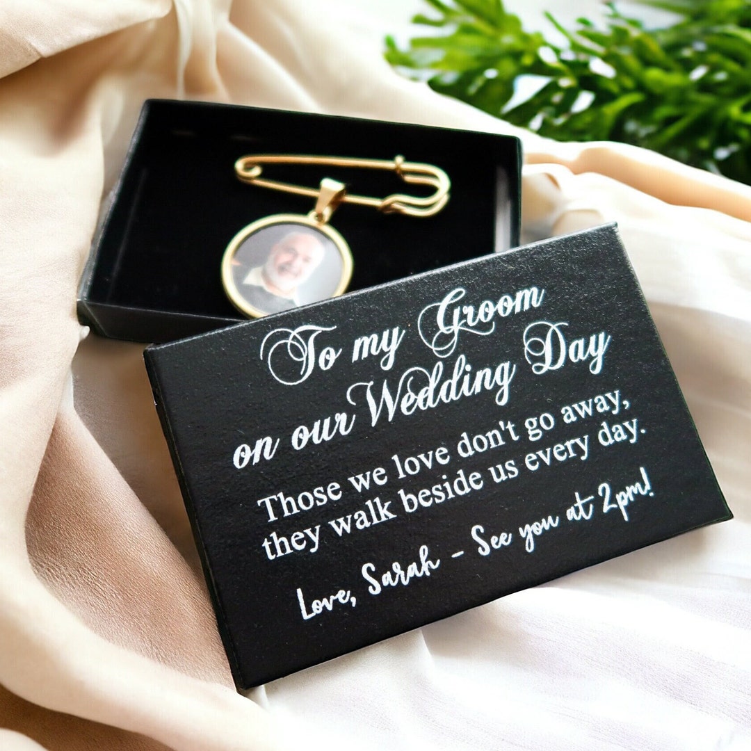 Custom Photo Lapel Pin – Groom Wedding Gift, Personalized Keepsake - Etsy