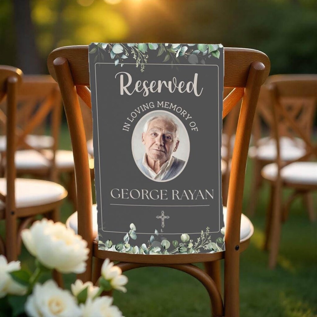 Wedding Chair Reservation - Minimal Wedding Reserved Sign - Wedding ...