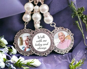 Memory Remembrance Bouquet Charm, Locket, Brooch Personalised With Any ...