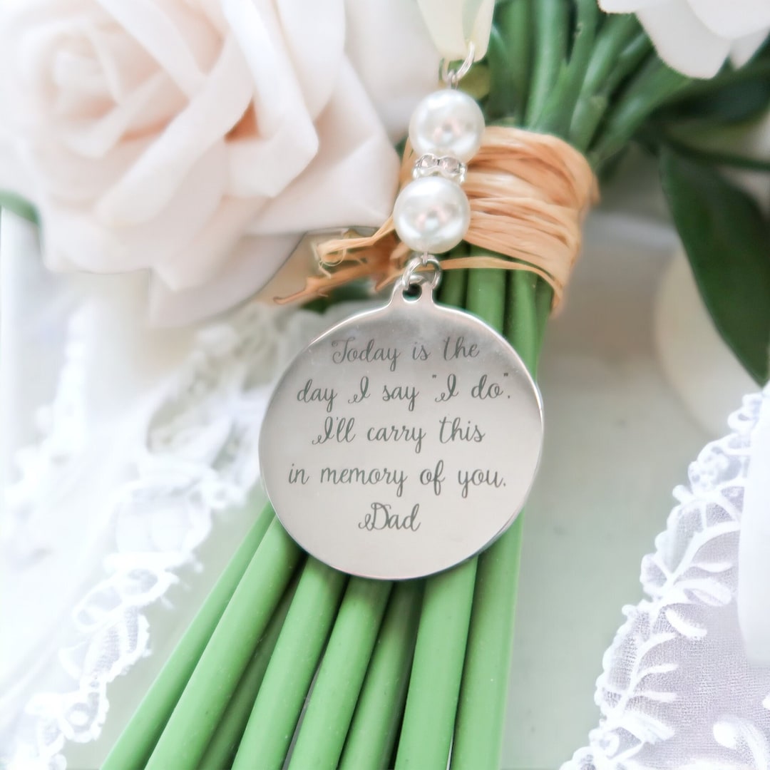Bouquet Memory Charm - Bouquet Photo Charm - Memory Charm for Bridal ...