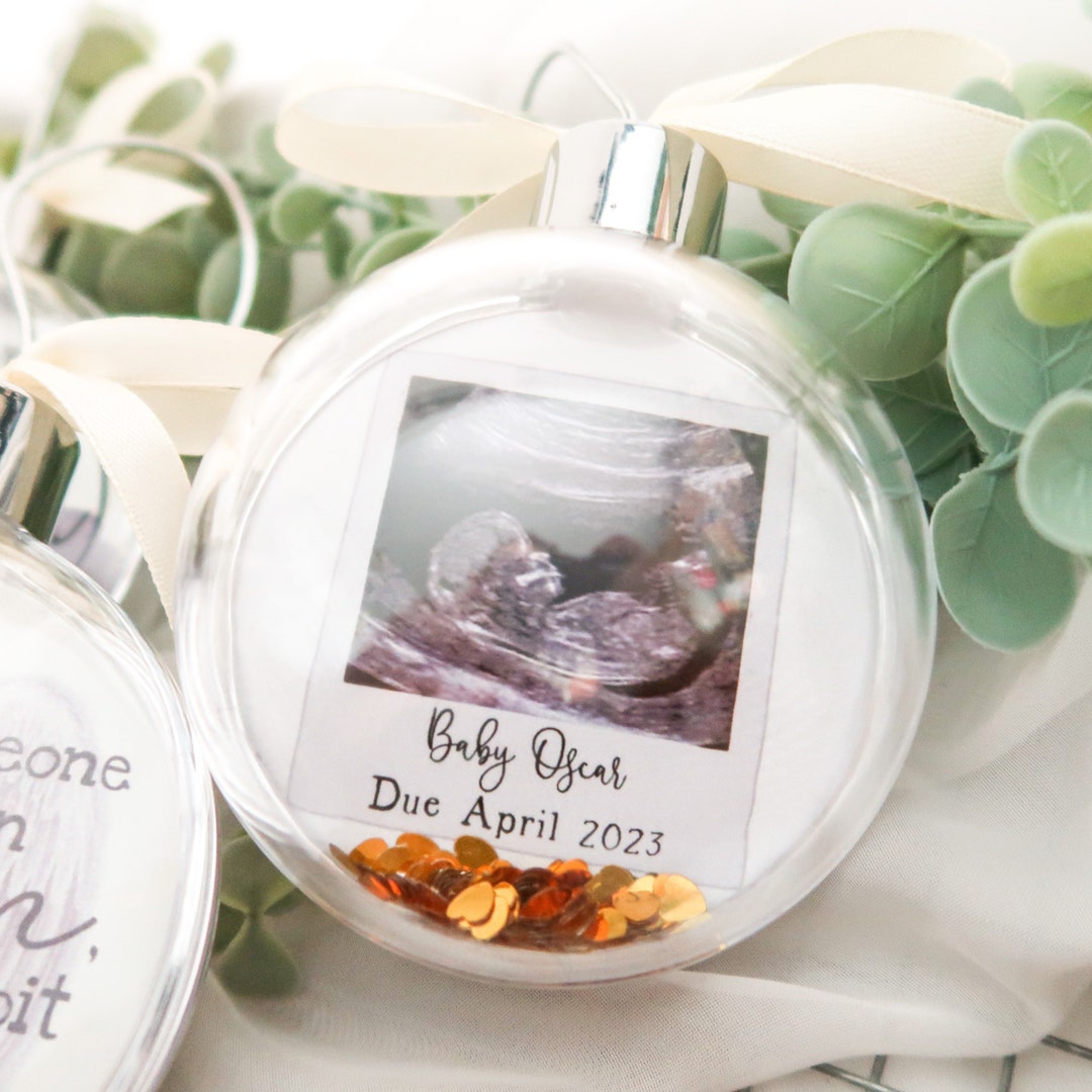 Scan Bauble Bumps First Christmas Ornament Pregnant Christmas Ornament ...