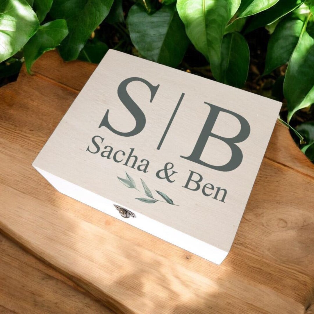 Personalization Custom Memory Keepsake Wooden - Engagement - Couple ...