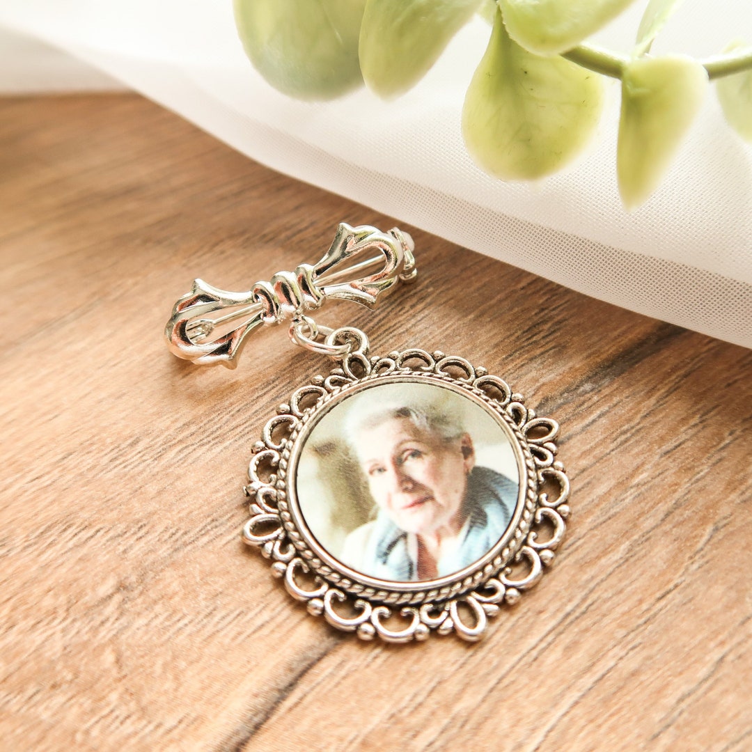 Memorial Pin for Groom on Wedding Day Wedding Charm for Groom Memory ...