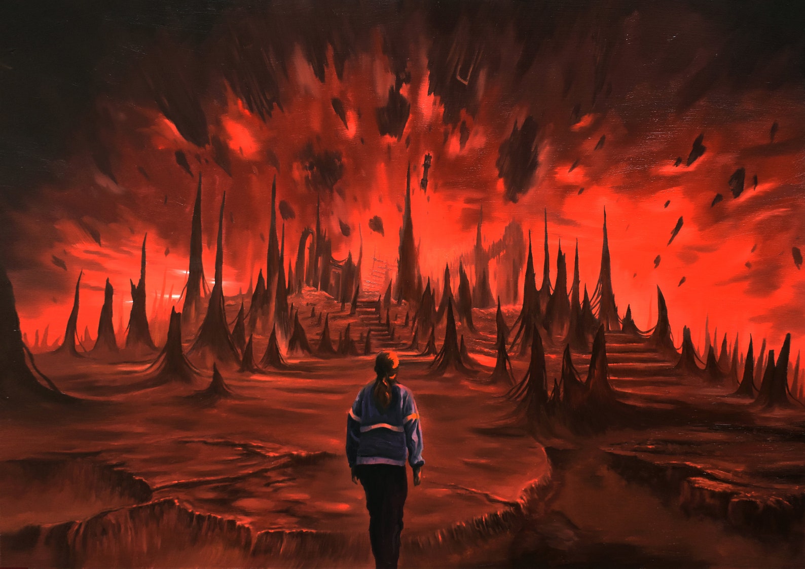 Stranger Things Max Running up That Hill Oil Painting - Etsy UK