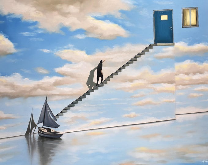 The Truman Show | Liminal Space | Oil Painting - Etsy