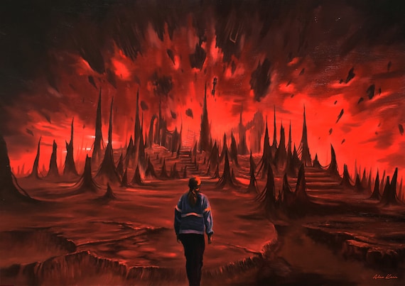 Stranger Things Max Oil Painting Print - Etsy