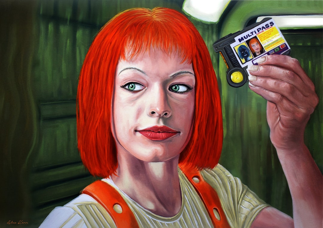 Multipass, Leeloo, Oil Painting Scene, Art Print, Movie Art - Etsy