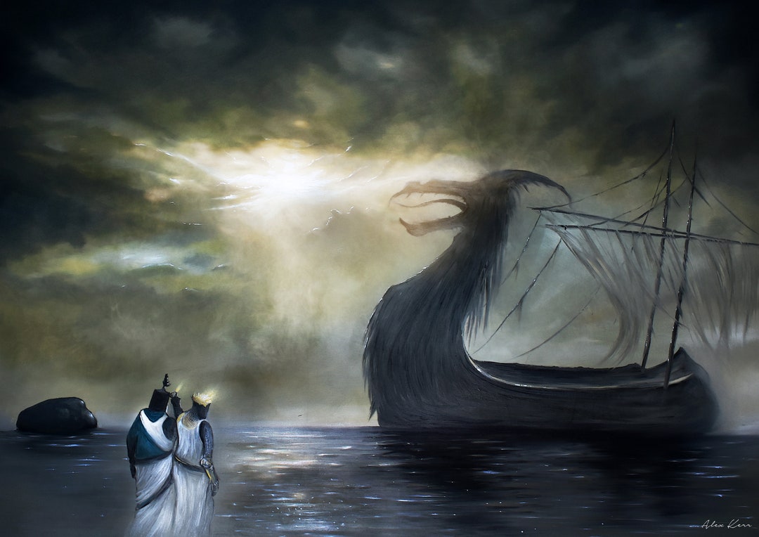 Monty Python and the Holy Grail, Viking Ship, Seascape, Sky, Storm ...