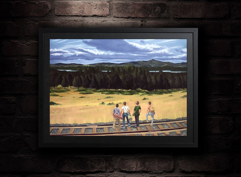 Stand by Me Painting Print Movie Art Scene - Etsy
