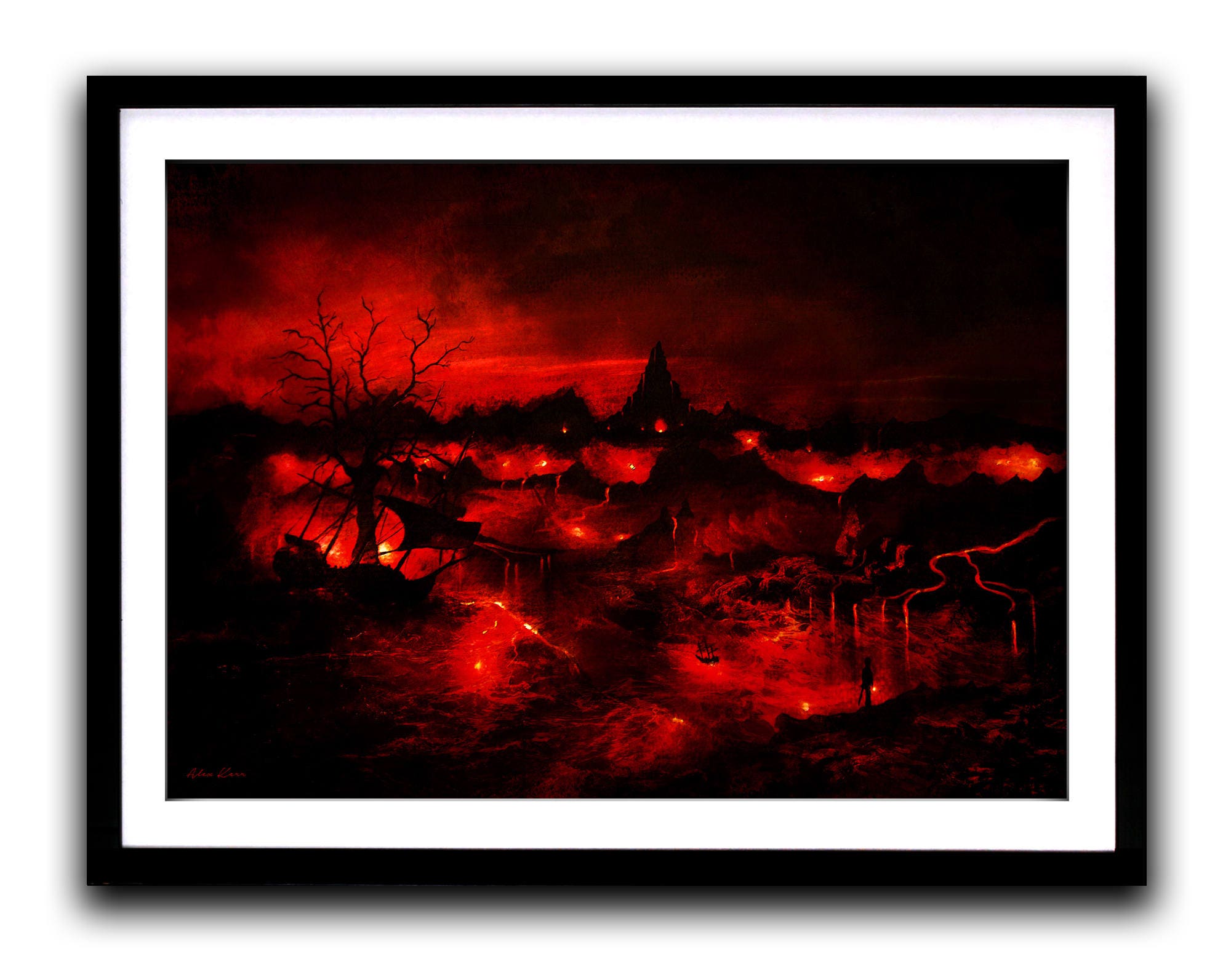 Inferno Dante Souls Dark Apocalypse Art Print Gothic | Etsy UK