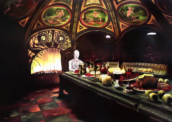 The Pale Man Labyrinth Oil Painting Horror Print - Etsy