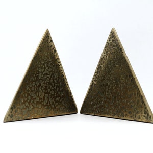 Brass Pyramid Bookends, Vintage Pyramid Decor, Egyptian Travel Decor ...