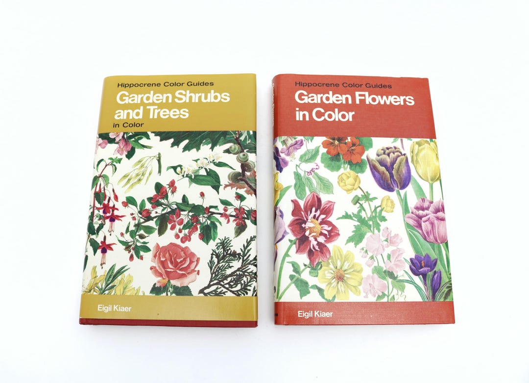 Vintage Garden Book Set, Outdoor Plant & Flower Books for Decor, Garden ...