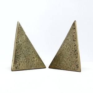 Brass Pyramid Bookends, Vintage Pyramid Decor, Egyptian Travel Decor ...