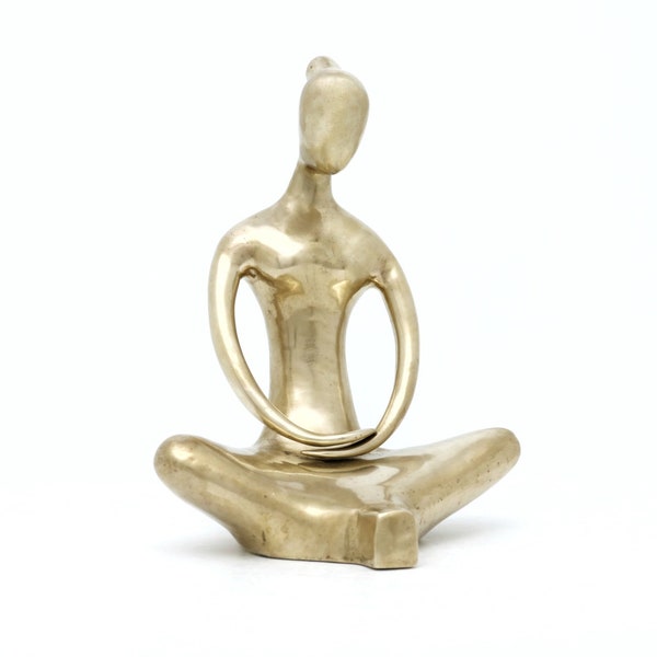 Meditating Woman Sculpture - Etsy