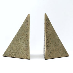 Brass Pyramid Bookends, Vintage Pyramid Decor, Egyptian Travel Decor ...