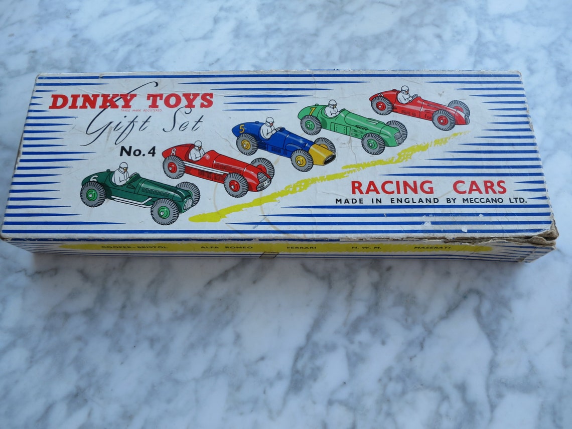 Original DINKY TOYS Set No4 RACING Cars Circa 1953/4 - Etsy