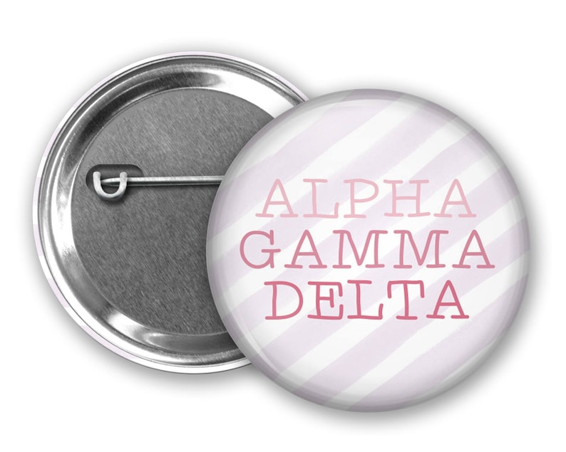 Alpha Gamma Delta Button Set Alpha Gam Pin Back Buttons - Etsy