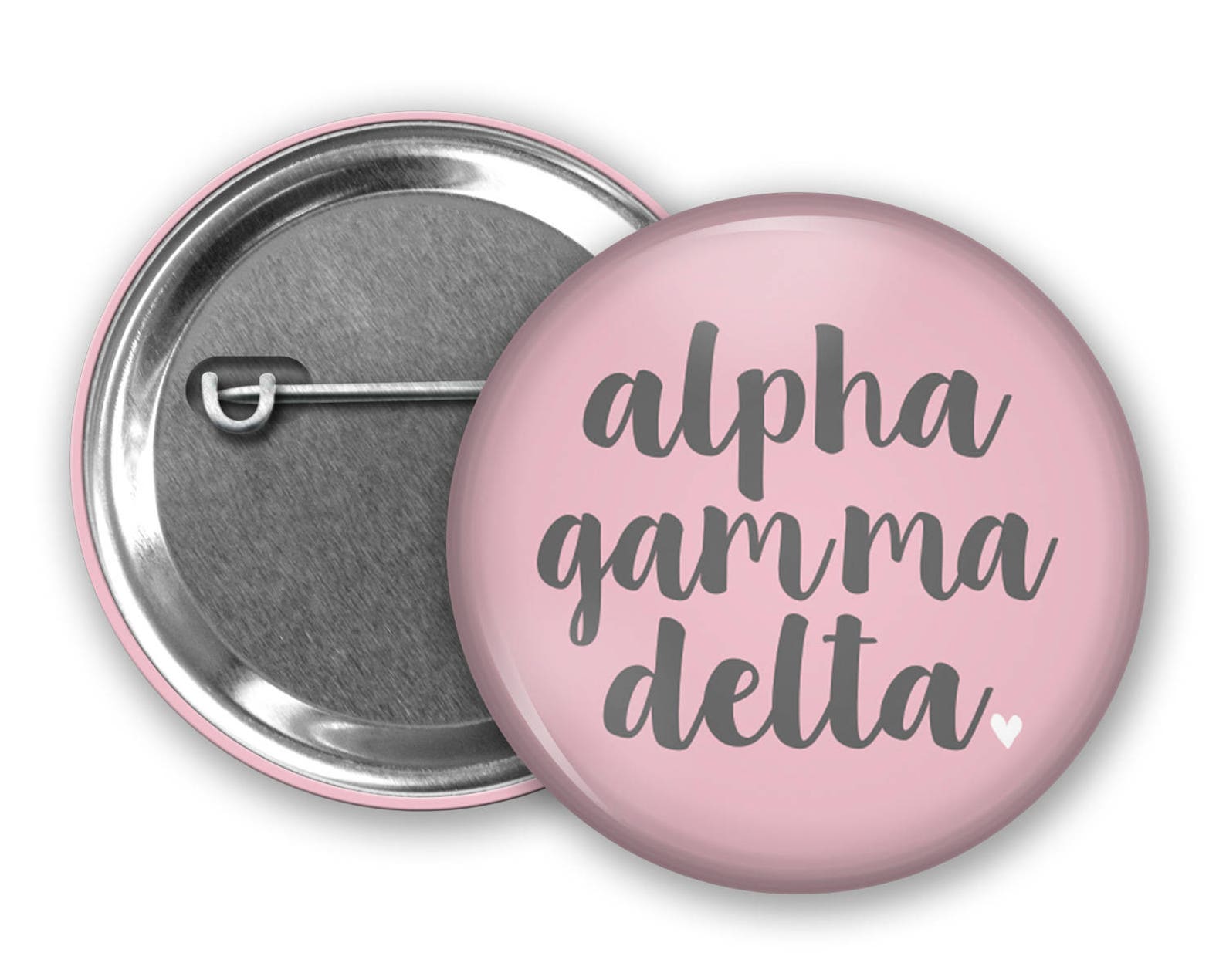 Alpha Gamma Delta Button Set Alpha Gam Pin Back Buttons - Etsy