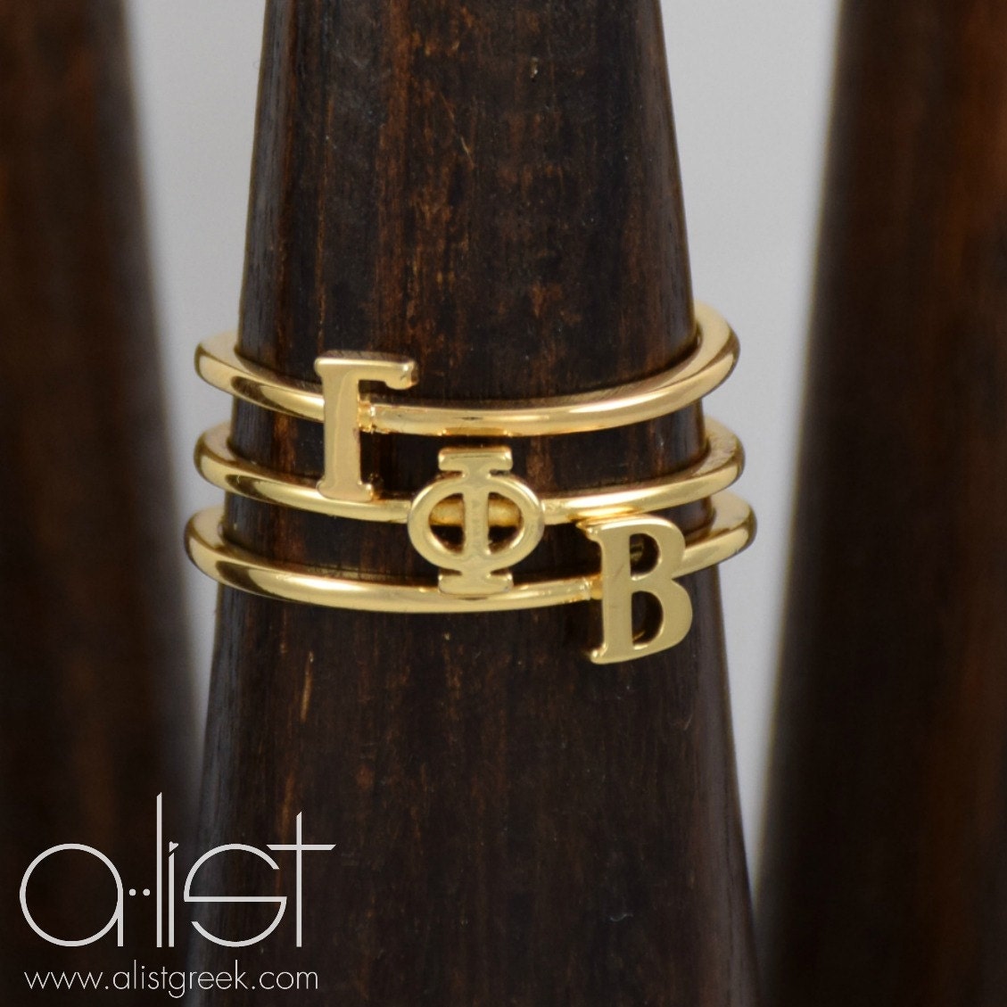 Gamma Phi Beta Stack Rings Gamma Phi Beta Sorority Gift | Etsy