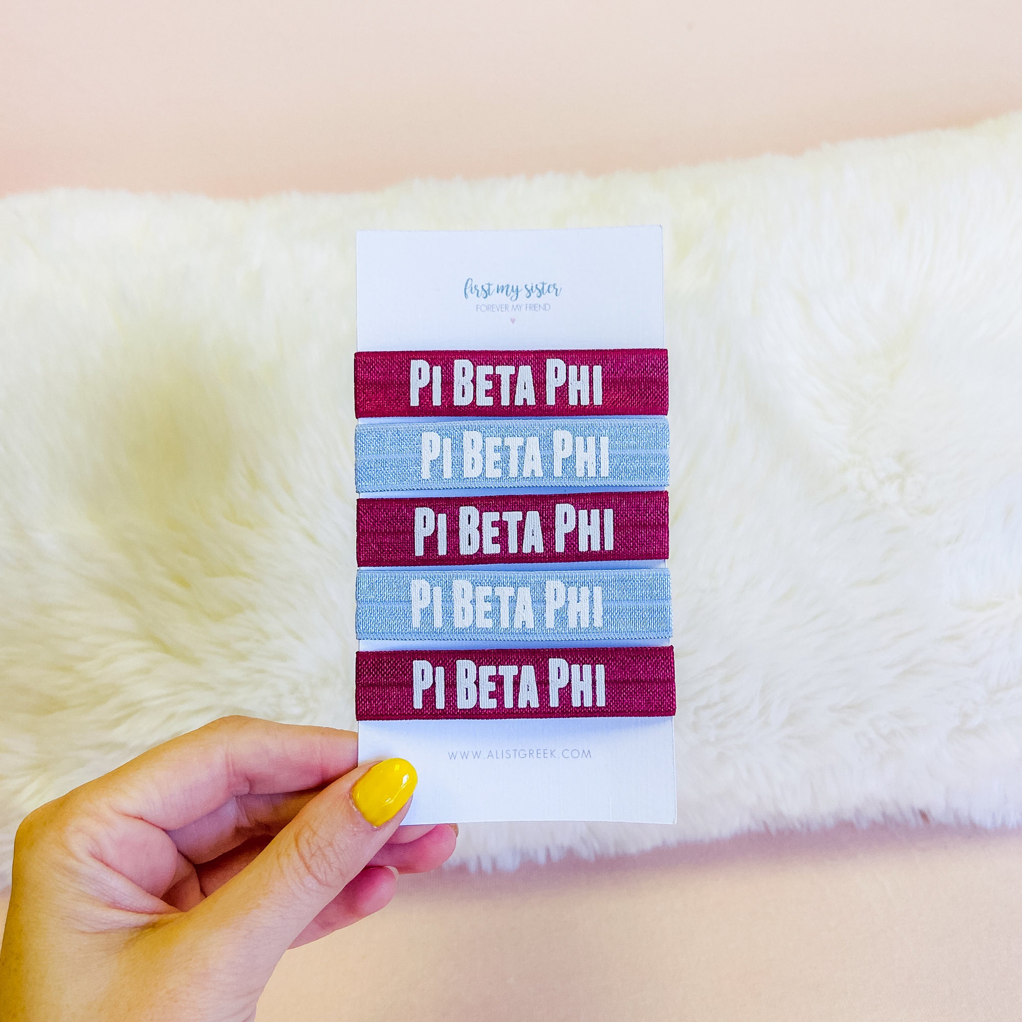 Pi Beta Phi Sorority Elastic Hair Ties Pi Phi Hair Ties 5 - Etsy