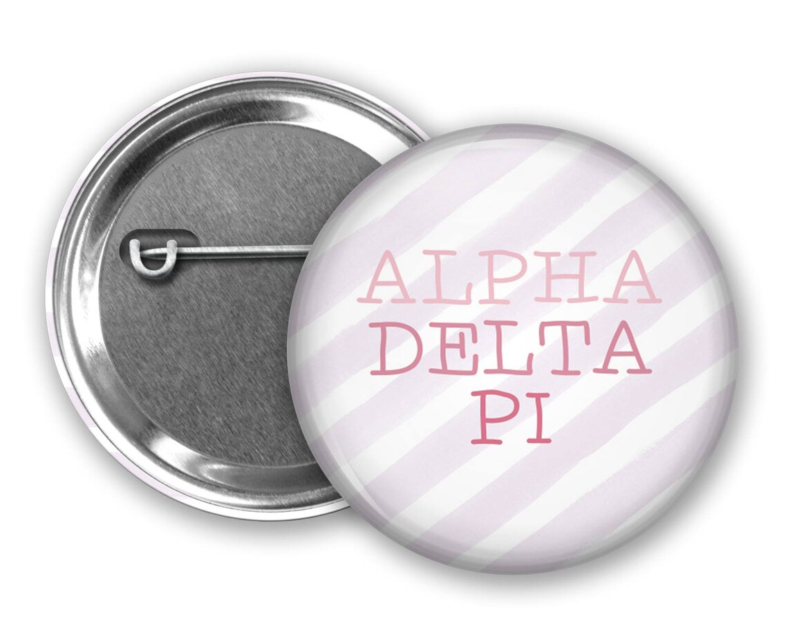 Alpha Delta Pi Button Set ADPi Pin Back Buttons Sorority | Etsy