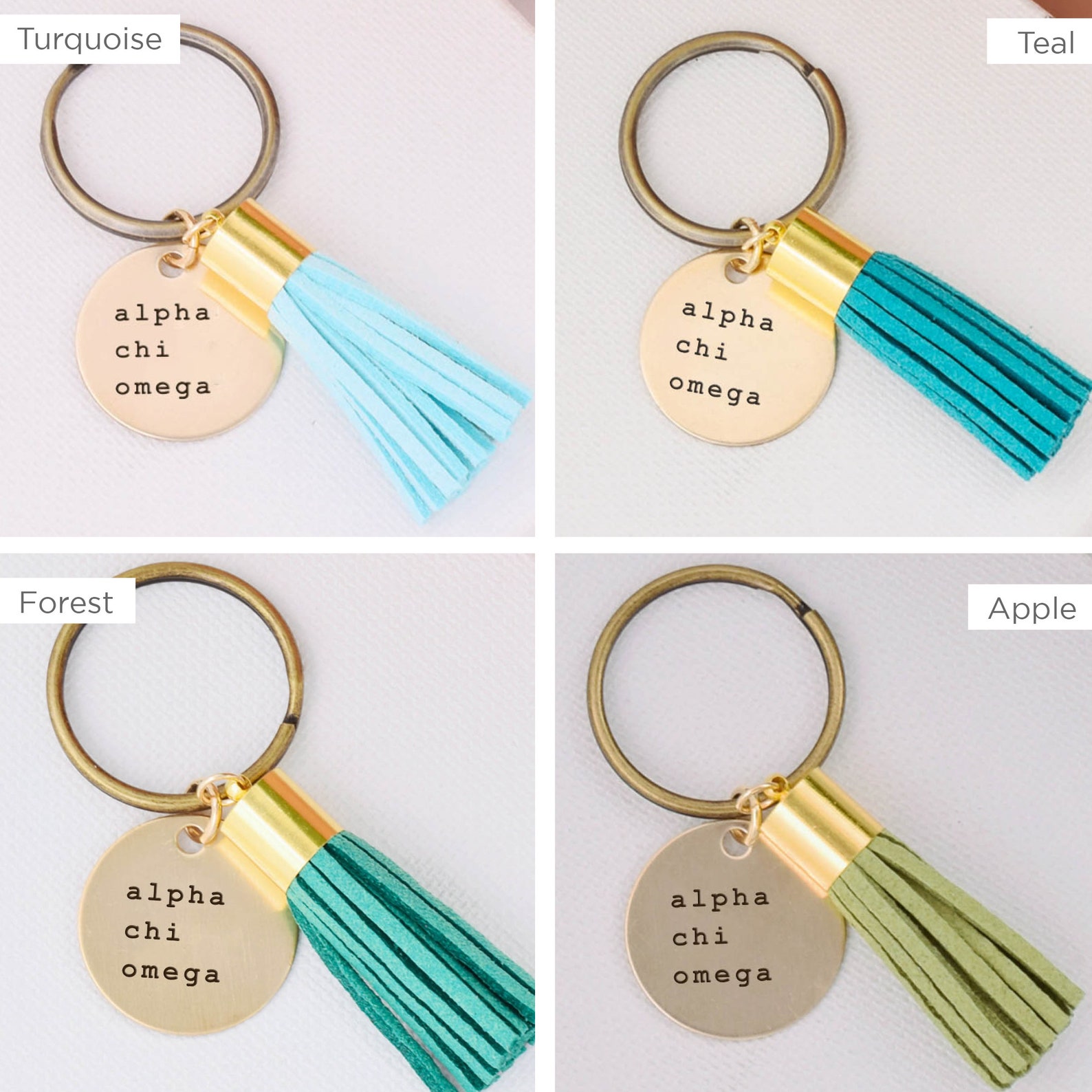 Alpha Chi Omega Sorority Keychain AChiO Sorority Key Chain A | Etsy