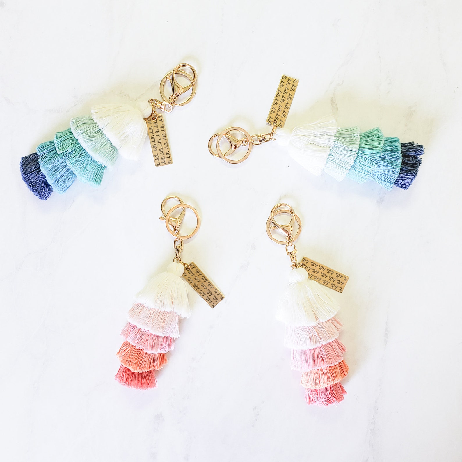 Delta Delta Delta Keychain Delta Tassel Keychain Tri Delta - Etsy España