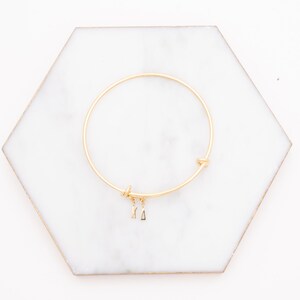 Kappa Delta Gift K D Greek Letter Charm Bangle KD Sorority - Etsy