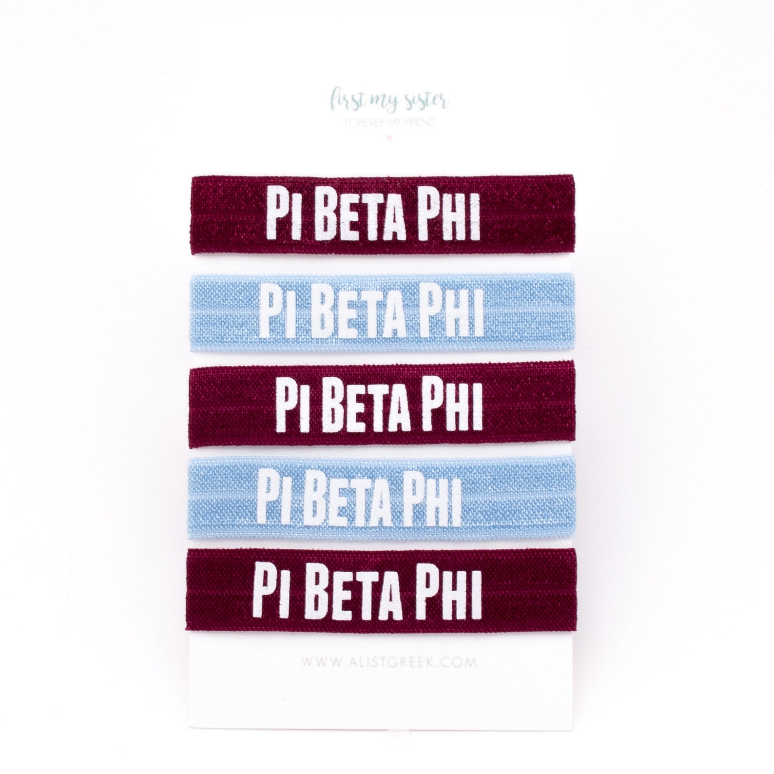 Pi Beta Phi Sorority Elastic Hair Ties Pi Phi Hair Ties 5 - Etsy