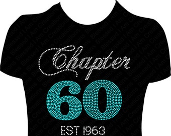 Chapter 60 Bling Birthday Shirt, 60th Birthday Bling Shirt, Birthday ...