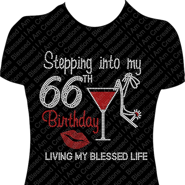 Stepping Into My 66th Birthday Svg - Etsy