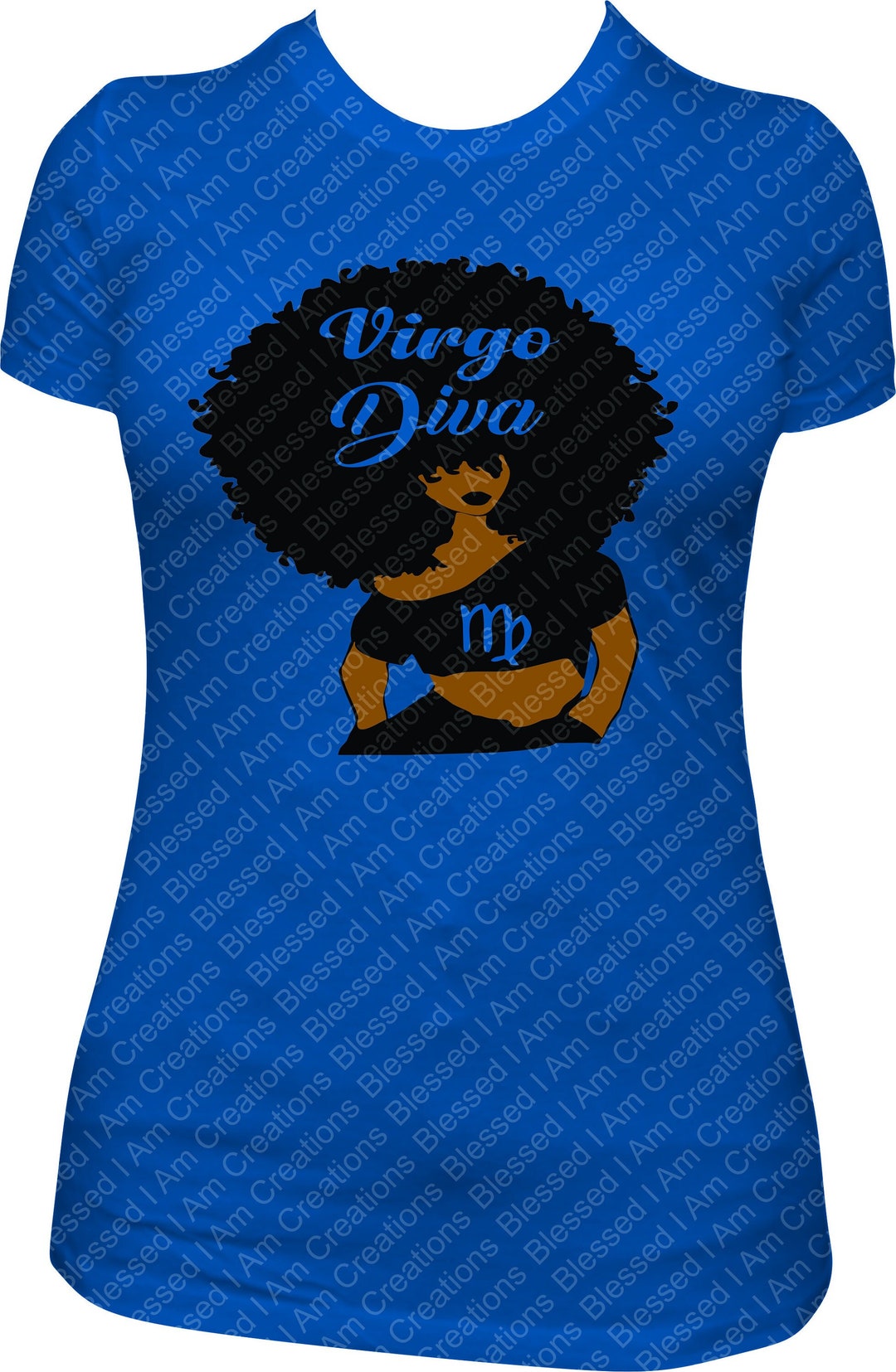 Rhinestone Virgo Diva Birthday Shirt: Zodiac Sign, Sapphire - Etsy
