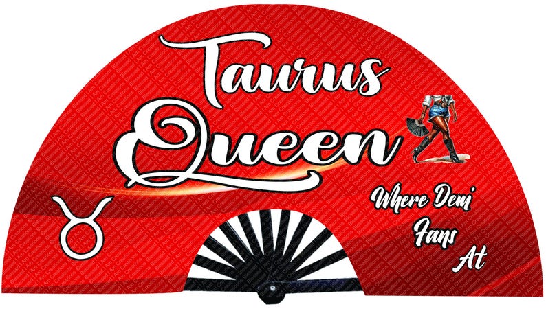 Taurus Queen Clack Fan: Horoscope Fan - Etsy