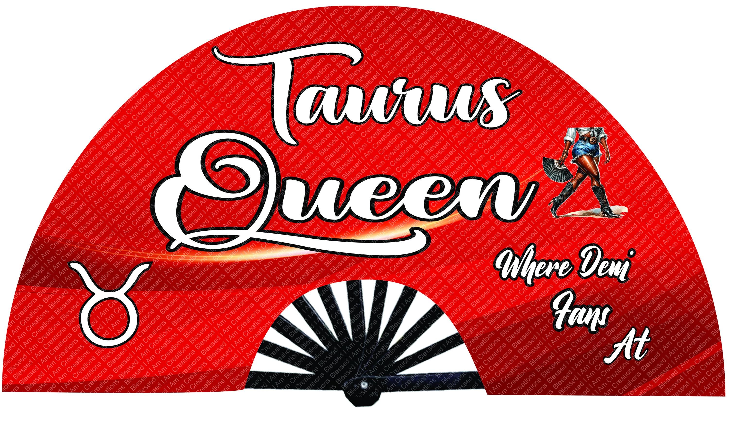 Taurus Queen Clack Fan: Horoscope Fan - Etsy