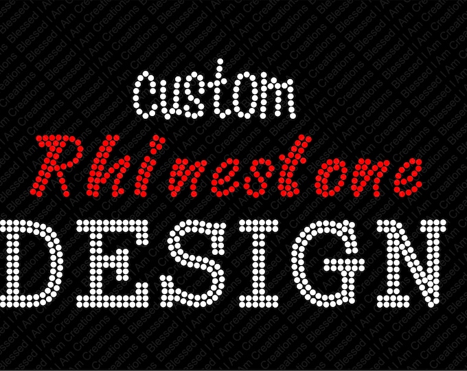 Custom Rhinestone Order, Custom Rhinestone Shirt, Rhinestone Bling ...