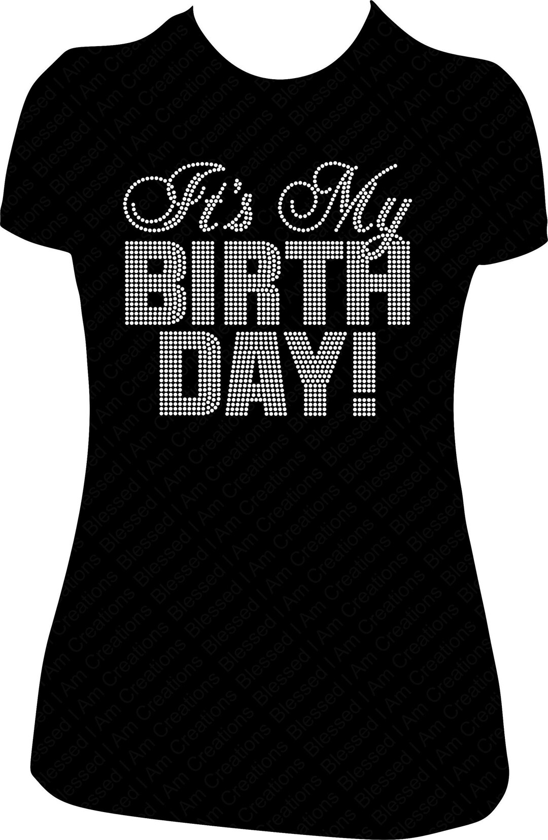 Its My Birthday Rhinestone Bling Shirt Birthday Shirt Women Bling
