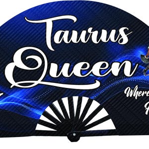 Taurus Queen Clack Fan: Horoscope Fan - Etsy