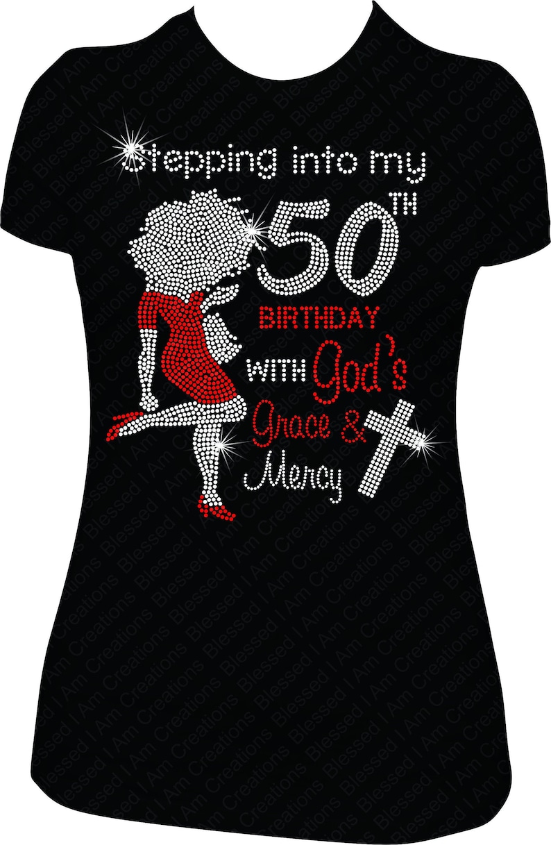 Stepping Into My 50th Birthday With God's Grace and Mercy | Etsy Stepping Into My 50th Birthday With God's Grace and Mercy | Etsy